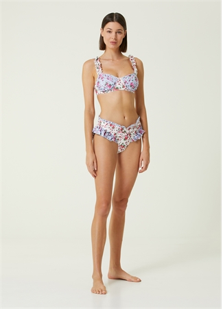 Love Shack Fancy Kadın Beyaz Kirazlı Çilek Desenli Bikini Takımı S Eu Love Shack Fancy Kadın Beyaz Kirazlı Çilek Desenli Bikini Takımı S Eu
