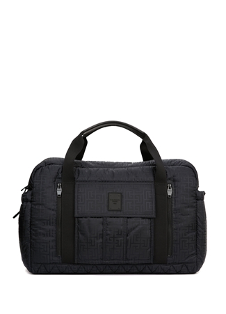 Balmain Erkek Siyah Logo Desenli Seyahat Çantası EU Balmain Erkek Siyah Logo Desenli Seyahat Çantası EU