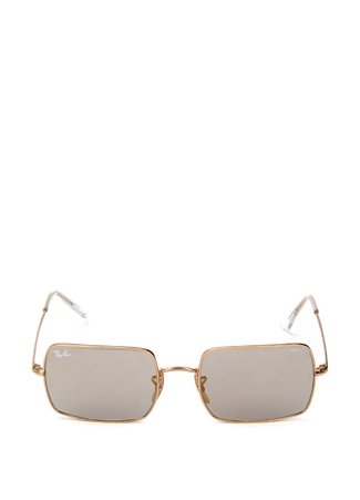 Ray-Ban Gold Dikdörtgen Formlu Güneş Gözlüğü Kahverengi 54 EU Ray-Ban Gold Dikdörtgen Formlu Güneş Gözlüğü Kahverengi 54 EU