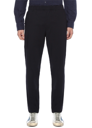 Aspesi Erkek Lacivert Beli Büzgülü Pantolon 48 IT Aspesi Erkek Lacivert Beli Büzgülü Pantolon 48 IT