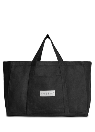 Susbag Kadın Big Bitter Recycled Siyah Alışveriş Çantası L EU Susbag Kadın Big Bitter Recycled Siyah Alışveriş Çantası L EU