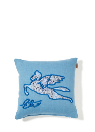 Etro Home Mavi Nakışlı 45x45 Cm Dekoratif Yastık Çok Renkli Etro Home Mavi Nakışlı 45x45 Cm Dekoratif Yastık Çok Renkli