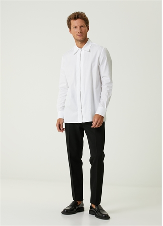 Givenchy Erkek Siyah Beli Lastik Detaylı Yün Pantolon 54 IT Givenchy Erkek Siyah Beli Lastik Detaylı Yün Pantolon 54 IT