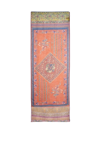 Etro Erkek Colorblocked Etnik Desenli Keten Atkı Turuncu EU Etro Erkek Colorblocked Etnik Desenli Keten Atkı Turuncu EU