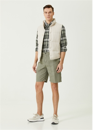 Brunello Cucinelli Erkek Yeşil Keten Bermuda 54 IT Brunello Cucinelli Erkek Yeşil Keten Bermuda 54 IT