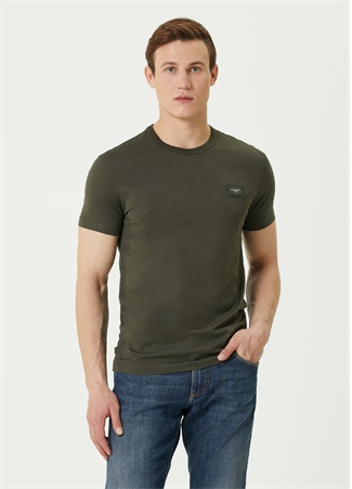 Dolce&gabbana Erkek Regular Fit Haki Logolu T-shirt 44 It Dolce&gabbana Erkek Regular Fit Haki Logolu T-shirt 44 It