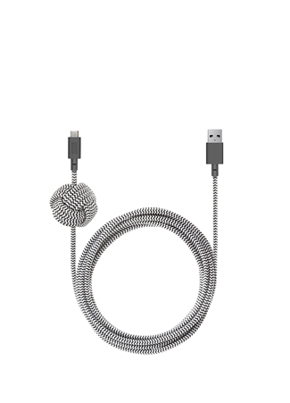 Native Union Night Zebra Desenli Lightning USB Kablo Siyah EU Native Union Night Zebra Desenli Lightning USB Kablo Siyah EU