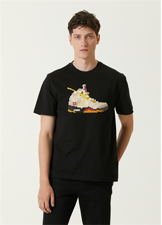 8-Bit by Mhrs Erkek Siyah Figür Detaylı T-shirt XS EU 8-Bit by Mhrs Erkek Siyah Figür Detaylı T-shirt XS EU