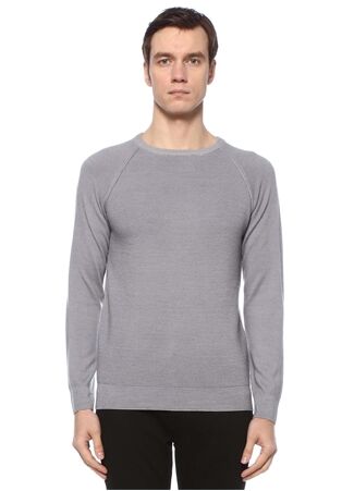 Beymen Club Erkek Gri Bisiklet Yaka Yün Kazak S