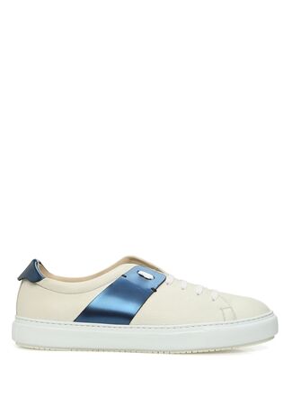 Pal Zileri Erkek Beyaz Mavi Deri Ayakkabı 44 EU