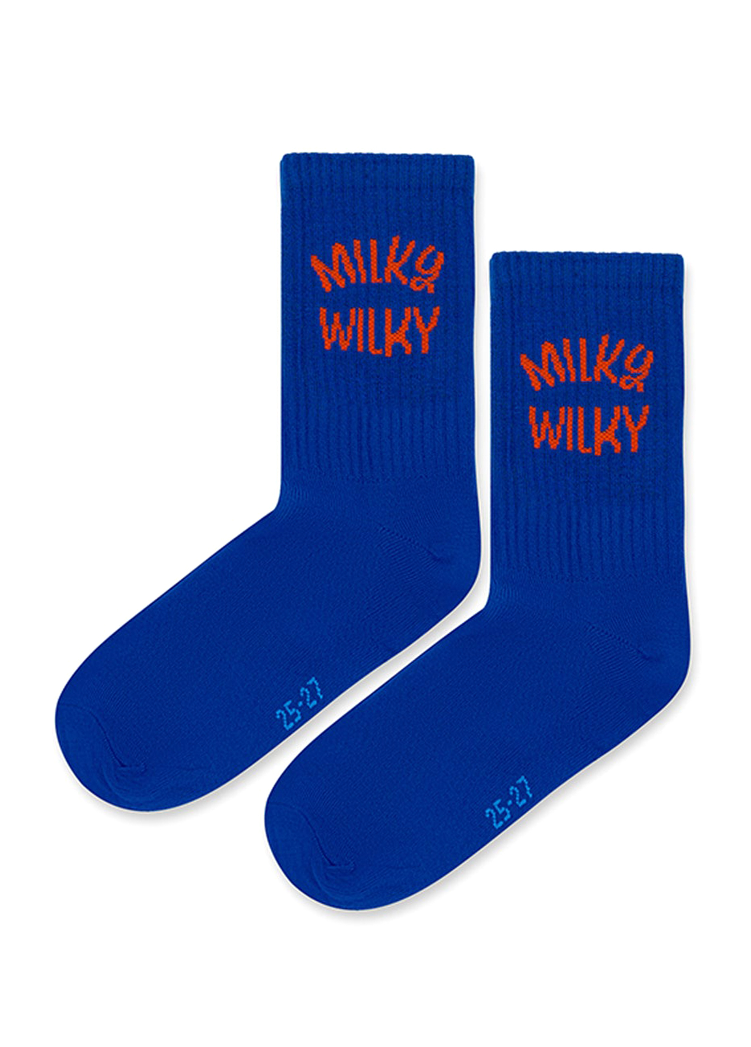 Milky Wilky - Saks Mavisi Unisex Çocuk Çorap - Saks Mavisi