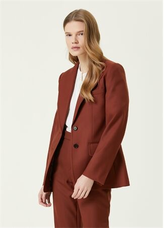 Chloe Kadın Kahverengi Yün Ceket 36 IT Chloe Kadın Kahverengi Yün Ceket 36 IT