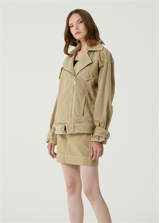 Zimmermann Kadın Haki Kelebek Yaka Kruvaze Jean Ceket Yeşil 0 US Zimmermann Kadın Haki Kelebek Yaka Kruvaze Jean Ceket Yeşil 0 US