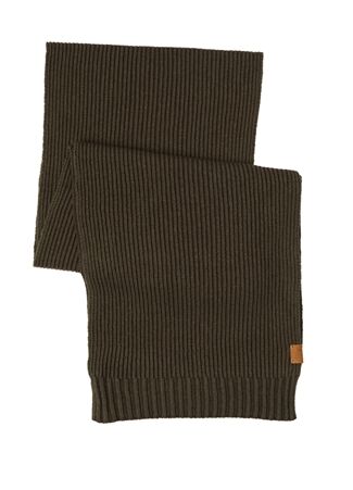 Beymen Club Erkek Haki İnce Ribli Atkı EU