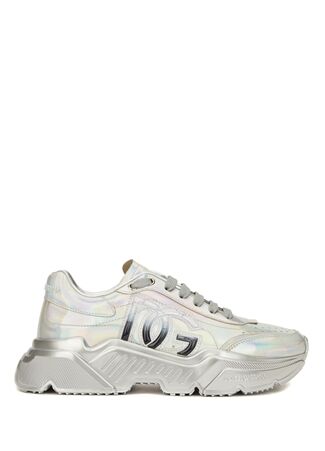 Dolce&Gabbana Kadın Daymaster Silver Deri Sneaker Gri 36 EU
