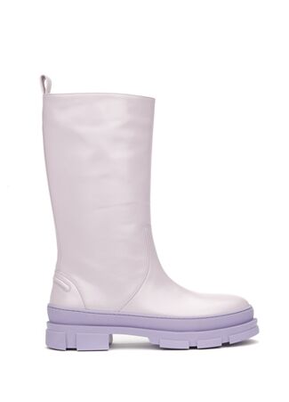 Bettina Vermillon Kadın Lila Deri Çizme Mor 37 EU