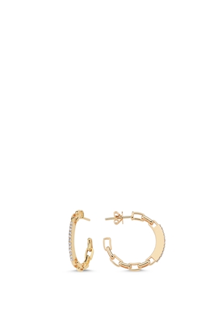 Collection-Ecce Kadın Pırlantalı Altın Rengi Küpe EU Collection-Ecce Kadın Pırlantalı Altın Rengi Küpe EU