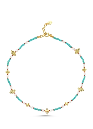 Berrin Özkan Kadın KOLYE Mavi EU