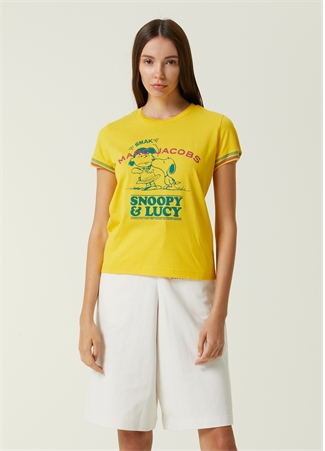 Marc Jacobs (The) Kadın x Peanuts Sarı Baskılı T-shirt M EU Marc Jacobs (The) Kadın x Peanuts Sarı Baskılı T-shirt M EU