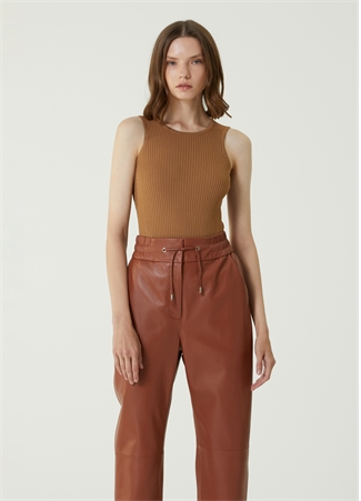 Dodo Bar Or Kadın Kahverengi Halter Yaka Triko 42 IT Dodo Bar Or Kadın Kahverengi Halter Yaka Triko 42 IT