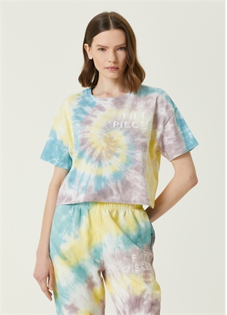 Fifty Pieces Kadın Colorblocked Batik Desenli Logolu T-shirt L EU Fifty Pieces Kadın Colorblocked Batik Desenli Logolu T-shirt L EU