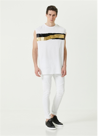 Balmain Erkek Jean Pantolon Beyaz 32 Us Balmain Erkek Jean Pantolon Beyaz 32 Us