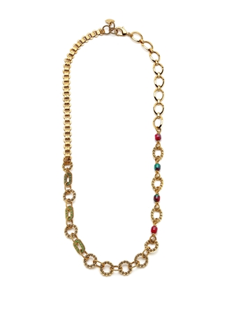 Mon Reve Kadın Pepple Altın Rengi Kaplama Pirinç Kolye EU Mon Reve Kadın Pepple Altın Rengi Kaplama Pirinç Kolye EU