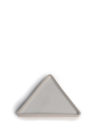 Hiç Ceramics Kar Üçgen Formlu Orta Seramik Tabak Çok Renkli