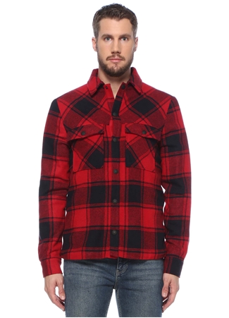 Beymen Club Erkek Kırmızı Ekoseli İçi Polar Astarlı Oduncu Gömlek S