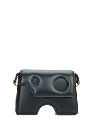 Off-White Kadın Siyah Deri Omuz Çantası EU