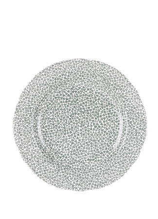 Spode Ruskin Mikro Çiçek Desenli Porselen Tabak Çok Renkli Spode Ruskin Mikro Çiçek Desenli Porselen Tabak Çok Renkli