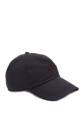 Brunello Cucinelli Erkek Lacivert Logolu Şapka L EU