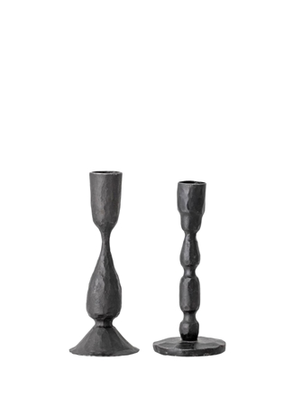 Bloomingville Deja Siyah 2li Demir Şamdan