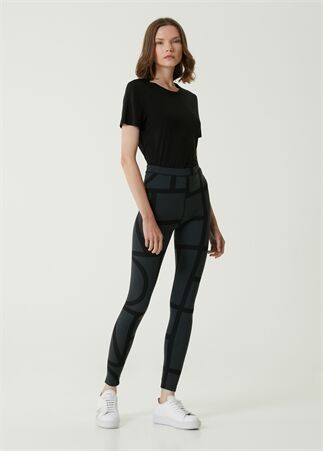 Toteme Kadın Gri Siyah Geometrik Desenli Tayt XS EU Toteme Kadın Gri Siyah Geometrik Desenli Tayt XS EU