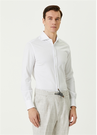 Brunello Cucinelli Erkek Gömlek Beyaz 54 It