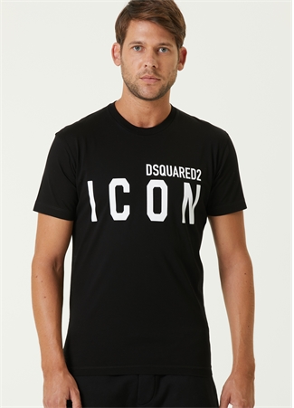 Dsquared2 Erkek Icon Siyah Logo Detaylı T-shirt S EU Dsquared2 Erkek Icon Siyah Logo Detaylı T-shirt S EU