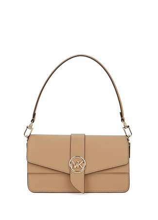 Michael Kors Kadın Greenwich Medium Camel Deri Omuz Çantası Bej EU Michael Kors Kadın Greenwich Medium Camel Deri Omuz Çantası Bej EU