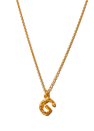 Fidelle Kadın Alphabet Pendant Medium G Altın Rengi Kolye M EU Fidelle Kadın Alphabet Pendant Medium G Altın Rengi Kolye M EU