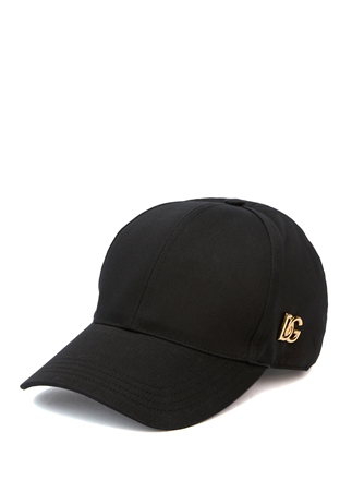 Dolce&Gabbana Erkek Siyah Gold Logo Detaylı Şapka 58 EU Dolce&Gabbana Erkek Siyah Gold Logo Detaylı Şapka 58 EU