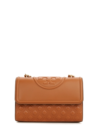 Tory Burch Kadın Fleming Convertible Taba Deri Omuz Çantası Turuncu EU Tory Burch Kadın Fleming Convertible Taba Deri Omuz Çantası Turuncu EU