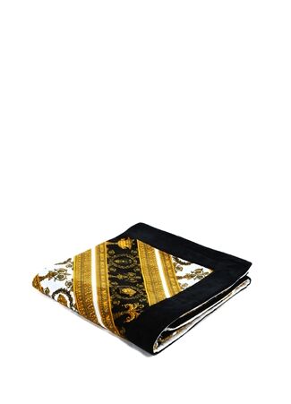 Versace Beyaz Medusa Detaylı Banyo Havlusu