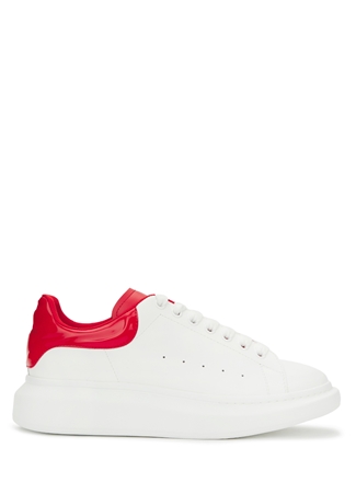 Alexander McQueen Erkek Oversize Beyaz Kırmızı Logolu Deri Sneaker 40 EU Alexander McQueen Erkek Oversize Beyaz Kırmızı Logolu Deri Sneaker 40 EU