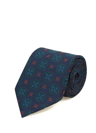 Fiorio Erkek Colorblocked Desenli İpek Kravat EU