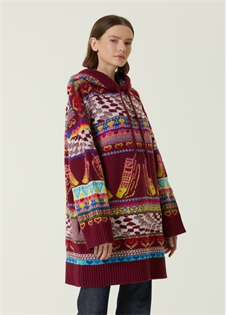 Stella McCartney Kadın Keep In Touch Oversize Jakarlı Mini Yün Elbise 42 IT Stella McCartney Kadın Keep In Touch Oversize Jakarlı Mini Yün Elbise 42 IT