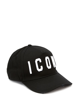Dsquared2 Erkek Icon Siyah Şapka EU Dsquared2 Erkek Icon Siyah Şapka EU