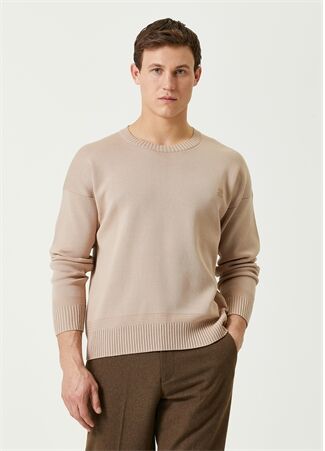 Etro Erkek Bej Bisiklet Yaka Kazak M EU