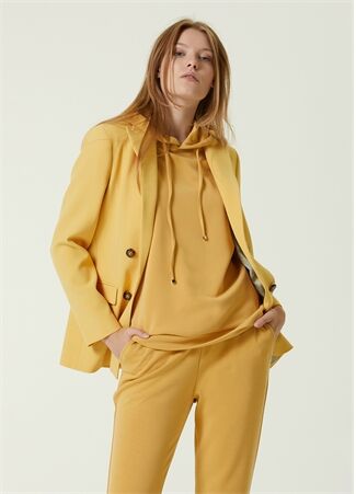 Network Kadın Regular Fit Sarı Ceket 40 EU