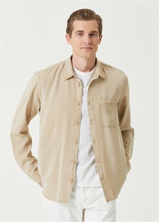 Bil’s Erkek Belfast Regular Fit Vizon Gömlek Bej S EU