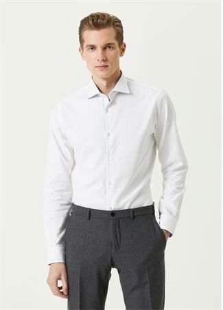 Pal Zileri Erkek Ekru Gömlek Beyaz 38 IT Pal Zileri Erkek Ekru Gömlek Beyaz 38 IT