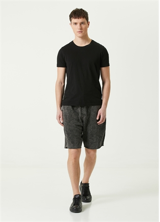 Allsaints Erkek Hani Antrasit Beli Kordonlu Şort Gri L EU